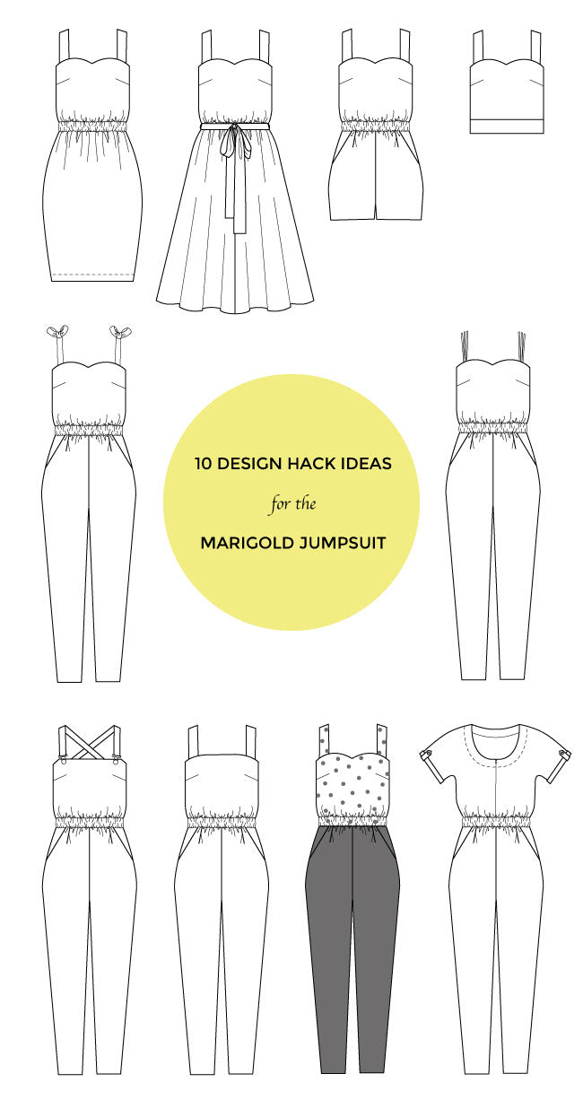 10 Design Hack Ideas for the Marigold Jumpsuit – Tilly and the Buttons