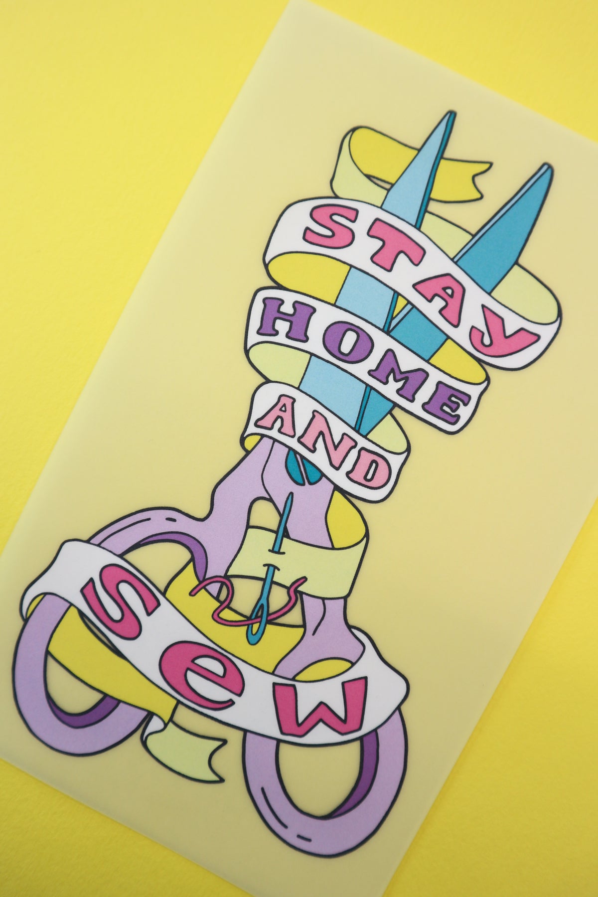 Stay Home and Sew iron-on transfer (with instructions) | Tilly and the ...